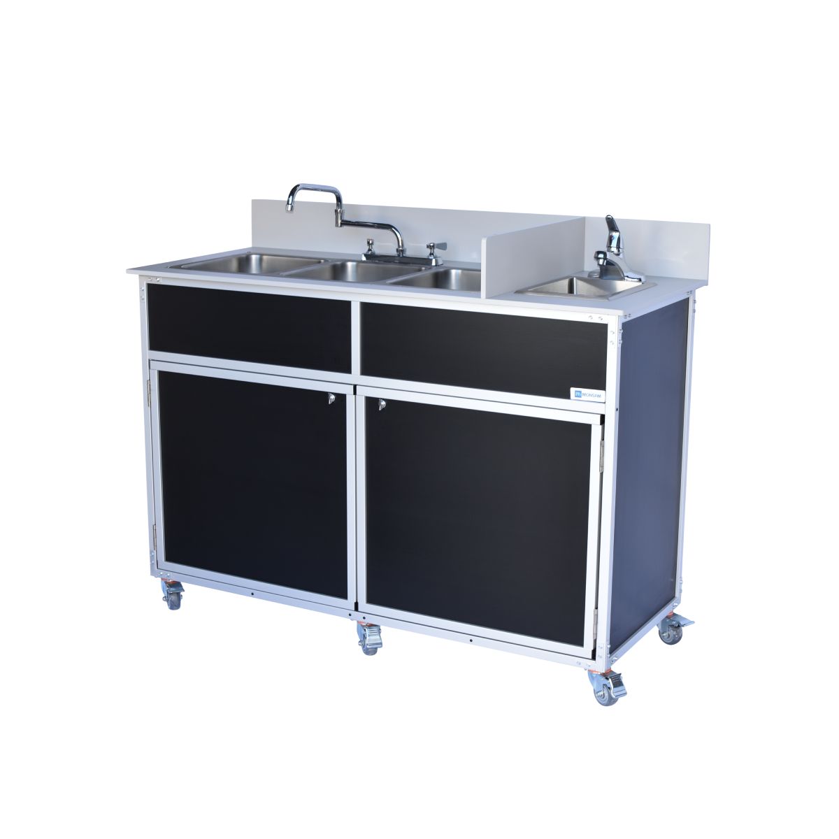Portable, Deep 4 Compartment Sink | Monsam Portable Sinks