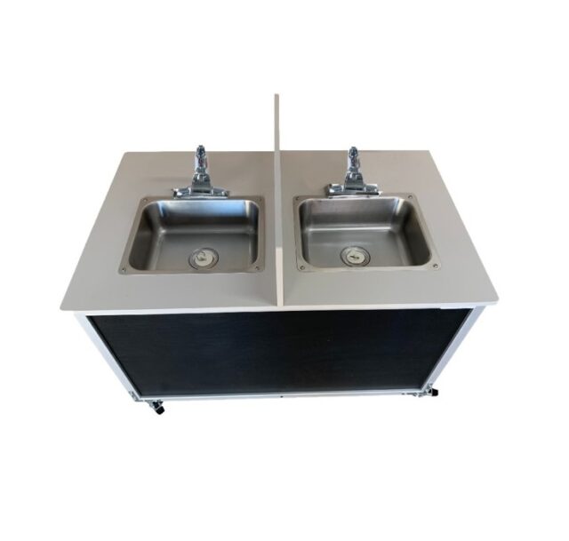 Double Basin Portable Sink for Daycare | Toddler Sink