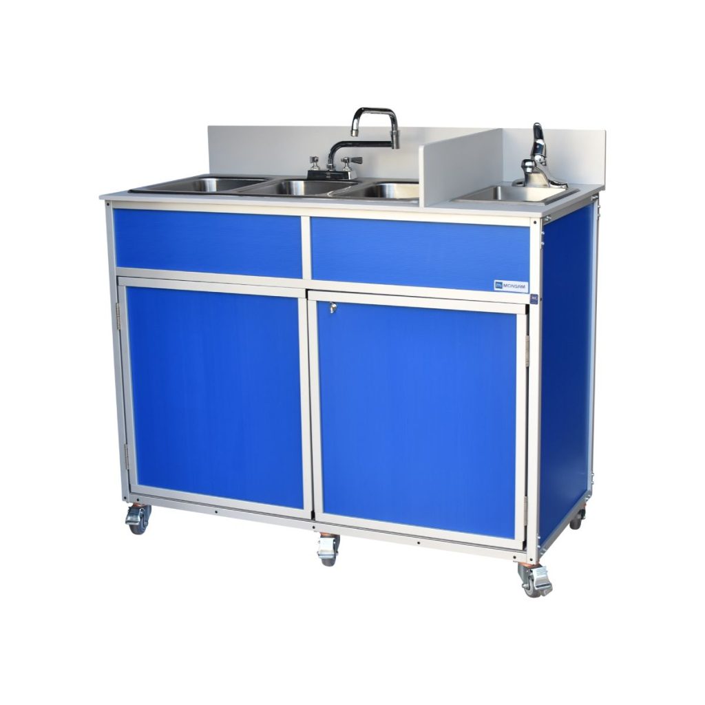 Portable 4 Compartment Sink | Monsam Portable Sinks