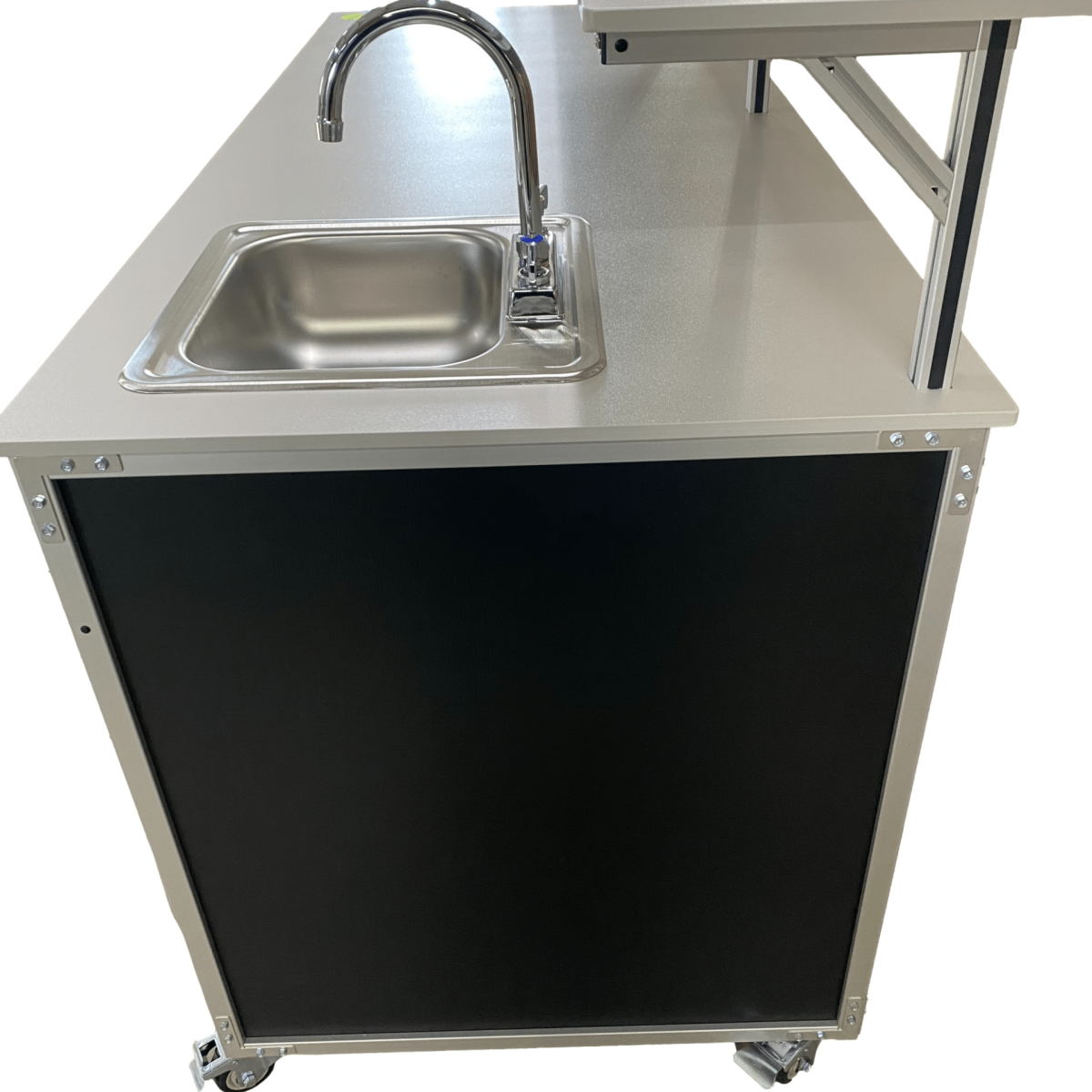 Mobile Food Concession Cart With Sink and Serving Shelf | Monsam