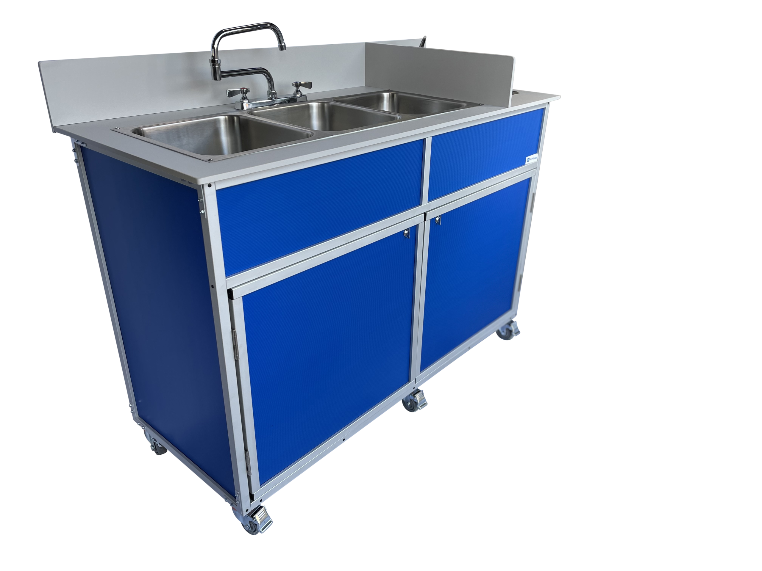 Deep 4 Compartment Portable Sink | Monsam Portable Sinks